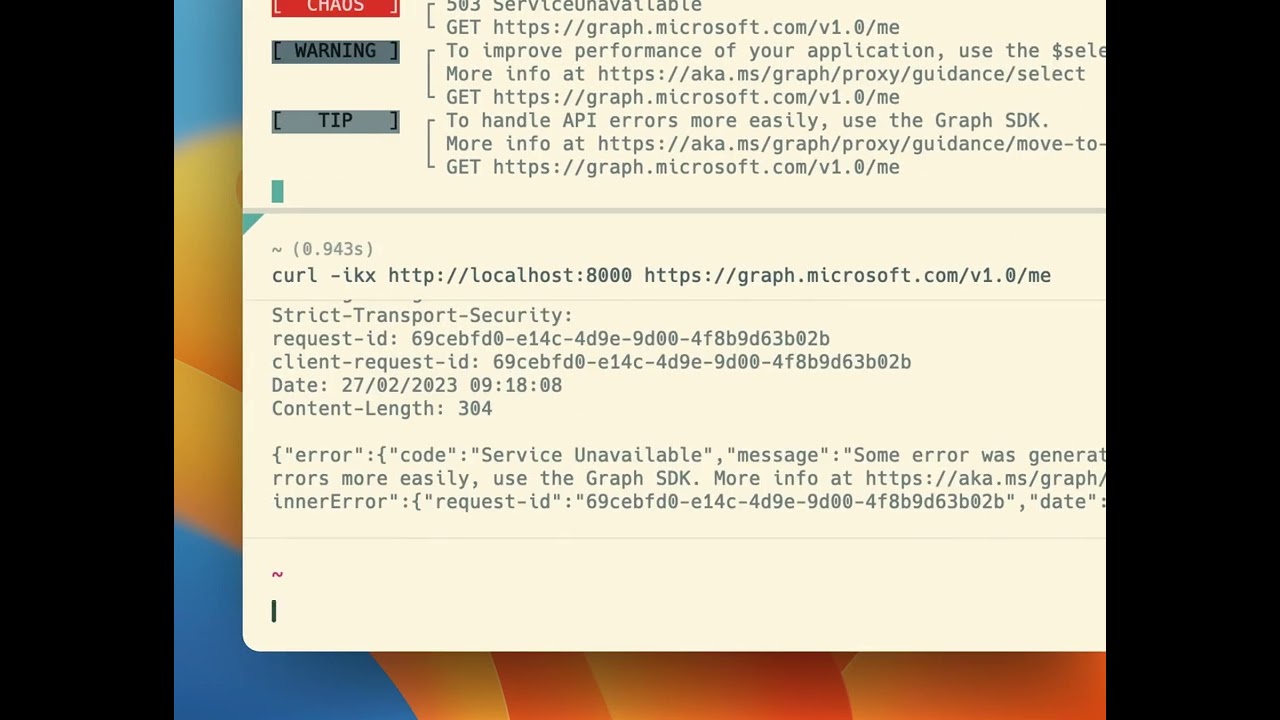 Microsoft Graph Developer Proxy recording mode
