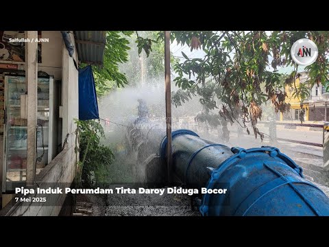 Pipa Induk Perumdam Tirta Daroy Diduga Bocor