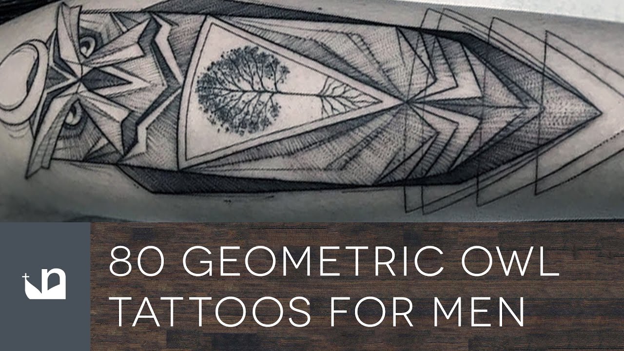 80 Geometric Owl Tattoos For Men