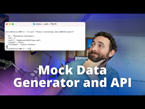 Dummy data / Mock data generator and REST API in 2 minutes / How to create mock sample dummy data
