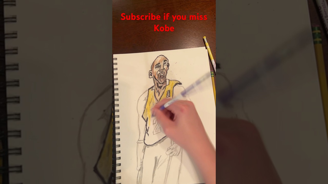 How to draw Kobe bright #sports #kobebryant