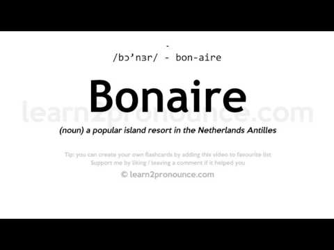 Pronunciation of Bonaire | Definition of Bonaire