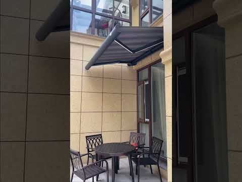 Outdoor shading, modern retractable awnings #awning #design #shade #patio #decor #balcony