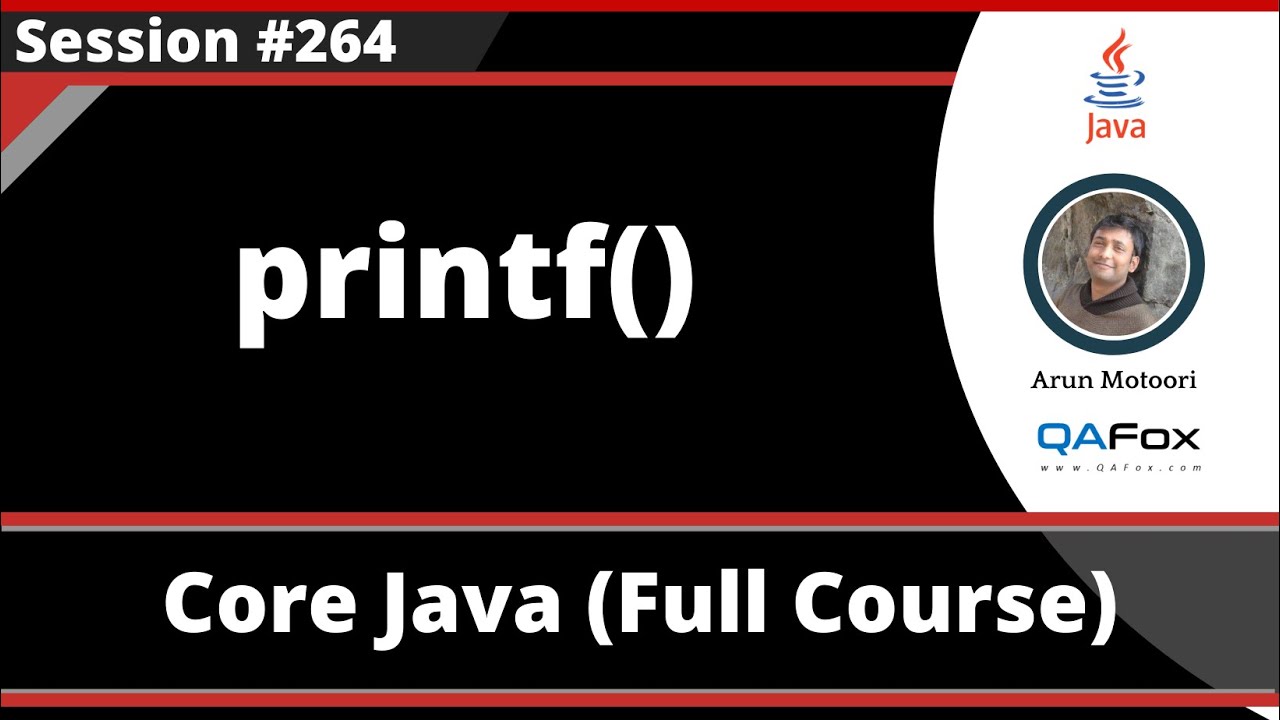 Java - Part 264 - Using printf()