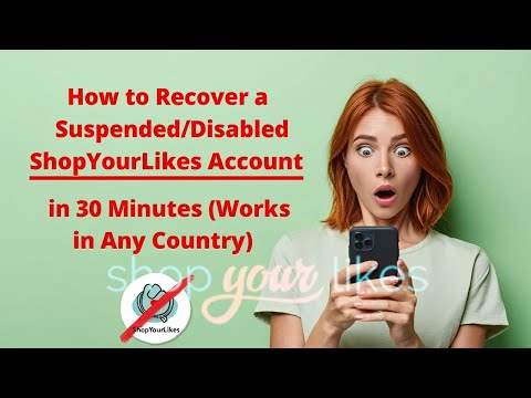 How to Recover a Suspended/Disabled... ShopYourLikes Account in 30 Minutes (Works in Any Country)