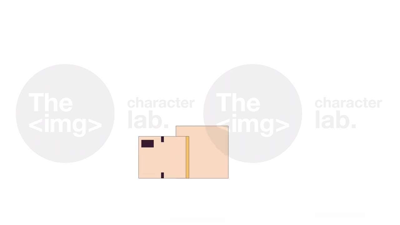 Cardboard boxes stacked line 2D object animation