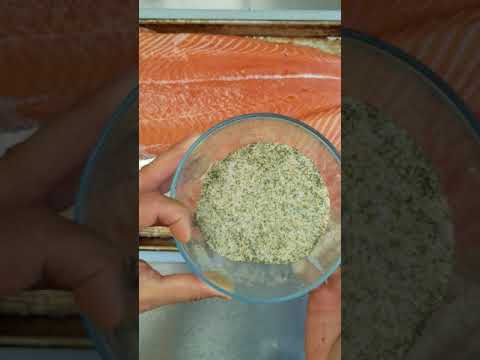 Sugar cured salmon with dill , best salmon ever