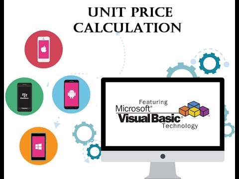 Visual Basic Programming Tutorial with code - Unit Price calculation