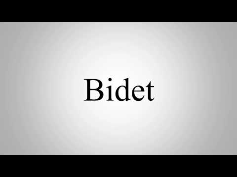 Learn How To Pronounce Bidet