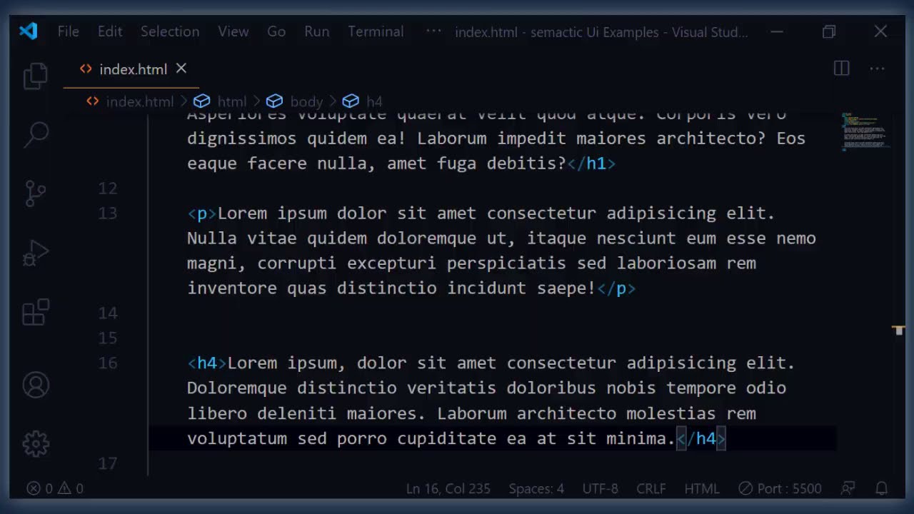 5. Container | Semantic UI