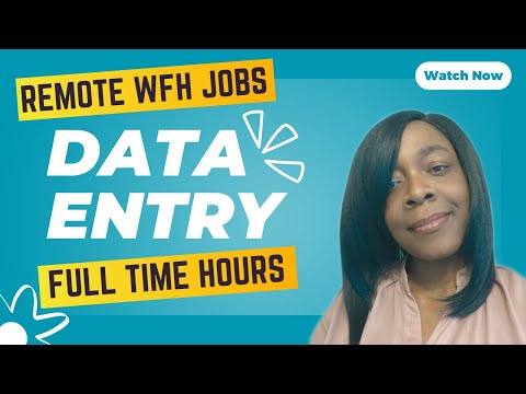 DATA ENTRY | FULL PART TIME | REMOTE WORK FROM HOME JOBS