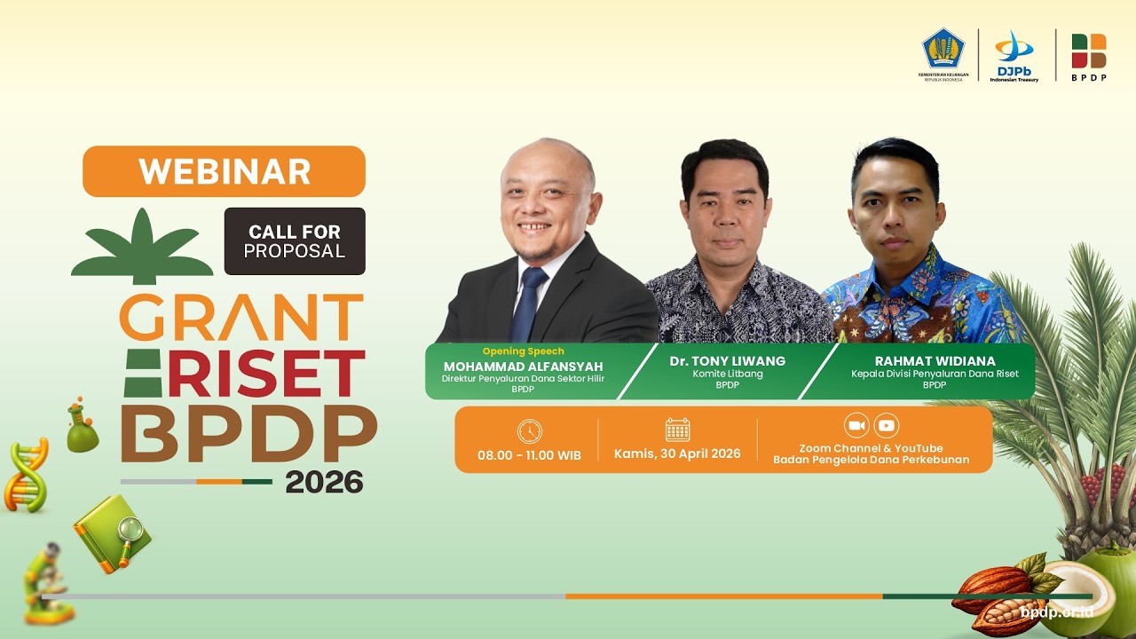 WEBINAR CALL FOR PROPOSAL GRANT RISET BPDP 2026