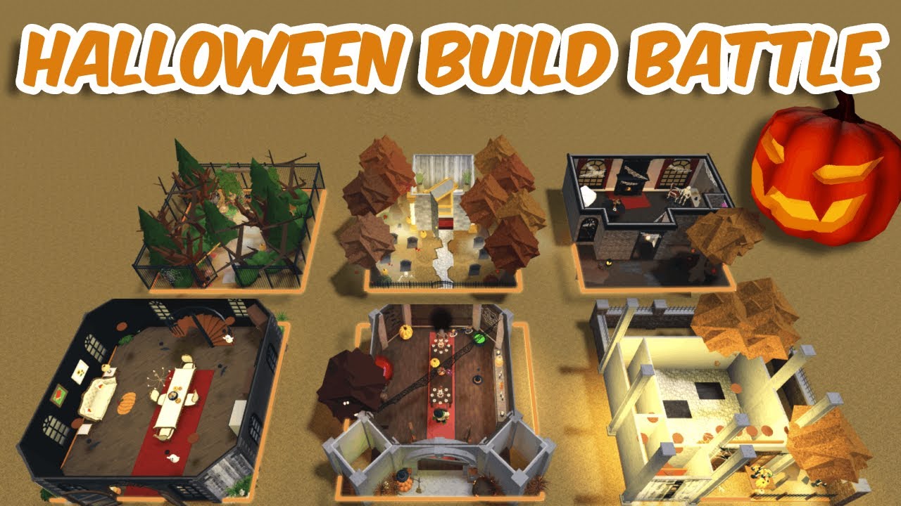 100K HALLOWEEN THEME BUILD BATTLE in BLOXBURG