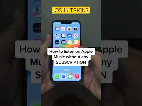 iOS 16 TRICKS How to listen on Apple Music Without Any Subscriptions #usa #iphone #music #apple #ios