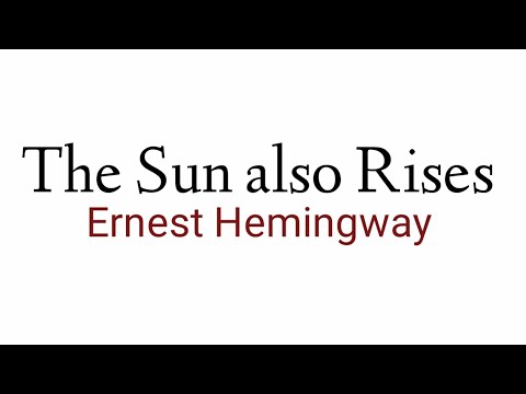 The sun also rises by Ernest Hemingway in hindi