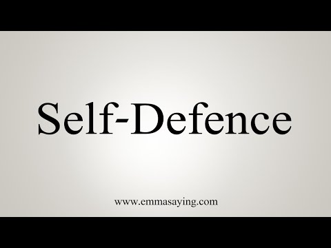 How To Say Self-Defence