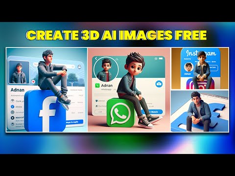 How To Create 3D AI Images For Free | Ai illustration |