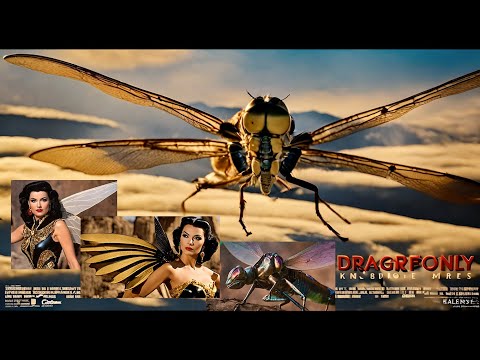 DRAGONFLY - 1952 Retro Pulp Science Fiction by Skyward, Photo Processing 110mm Film Experimentation