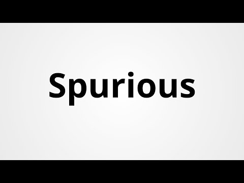 Spurious | Definition & Pronunciation | Learn English Vocabulary