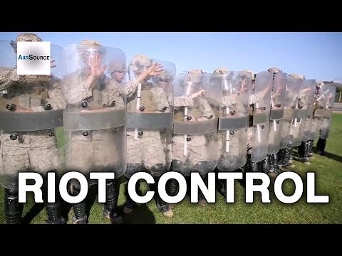 Marines Conduct Riot Control Formations Exercise