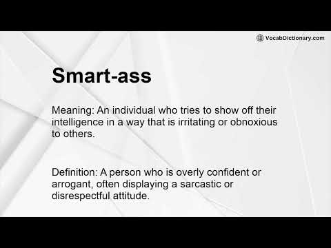 Smart-ass Meaning