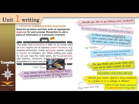 Traveller 5 Unit1 writing AN E-MAIL BASED ON PROMPTS I + Workbook A