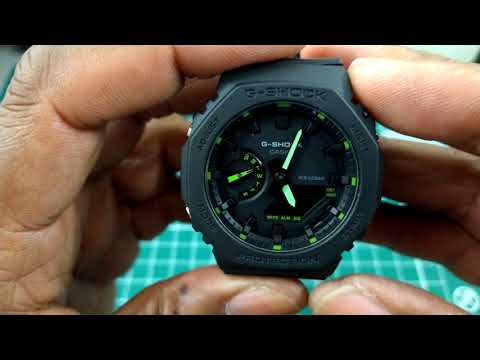 Casio G-Shock GA2100-1A3 NEON ACCENTS