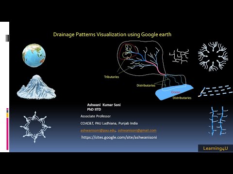 What is drainage basin I Drainage patterns visualization using Google earth | Watershed | Catchment