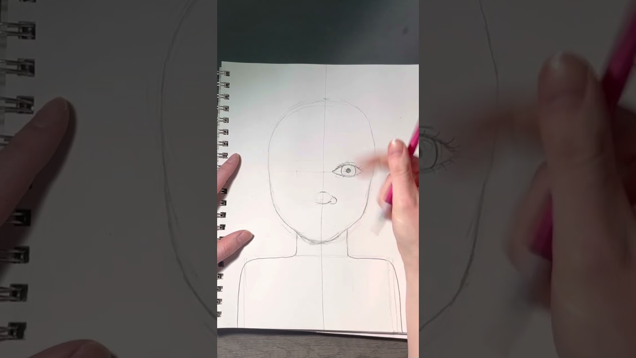 Split Self Portrait part 1