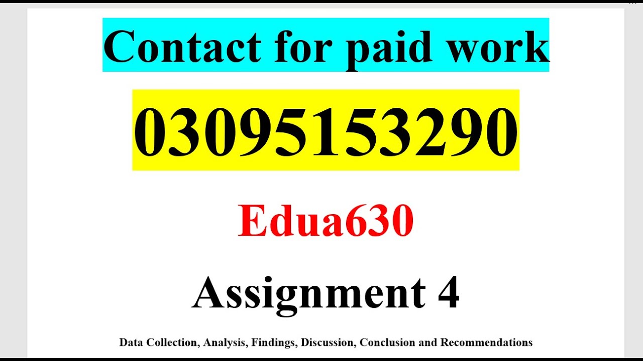 edua630 assignment 4 solution 2026 | edua630 assignment 4 | edua630 assignment 4 solution