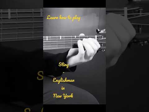Sting - Englishman in New York on Gordon Guitar #shortvideo #tutorial