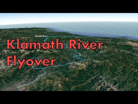 Klamath River (California) Flyover (Google Earth)