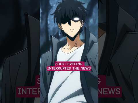 When Solo Leveling interrupted a news channel
