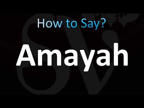 How to Pronounce Amayah (CORRECTLY!)