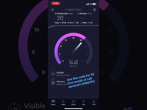 Cheapest/Best Cell service! Unlimited everything $5 with using my referral code!!! Visible/Verizon!