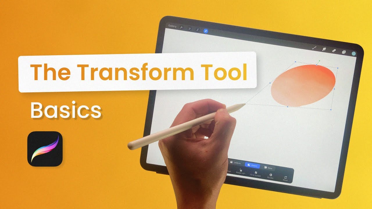 How to use the Transform Tool in Procreate. (Part 1)