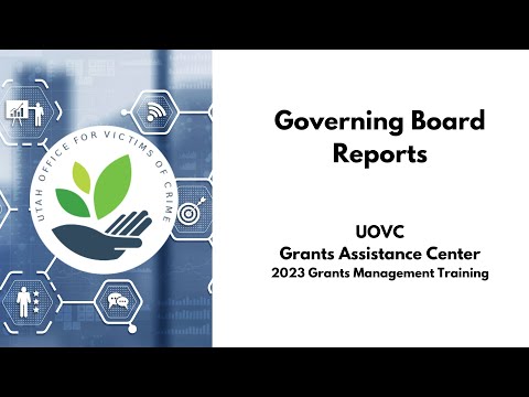 Report to Governing Entity | UOVC GMT 2023