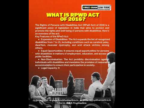 What is RPWD Act of 2016?