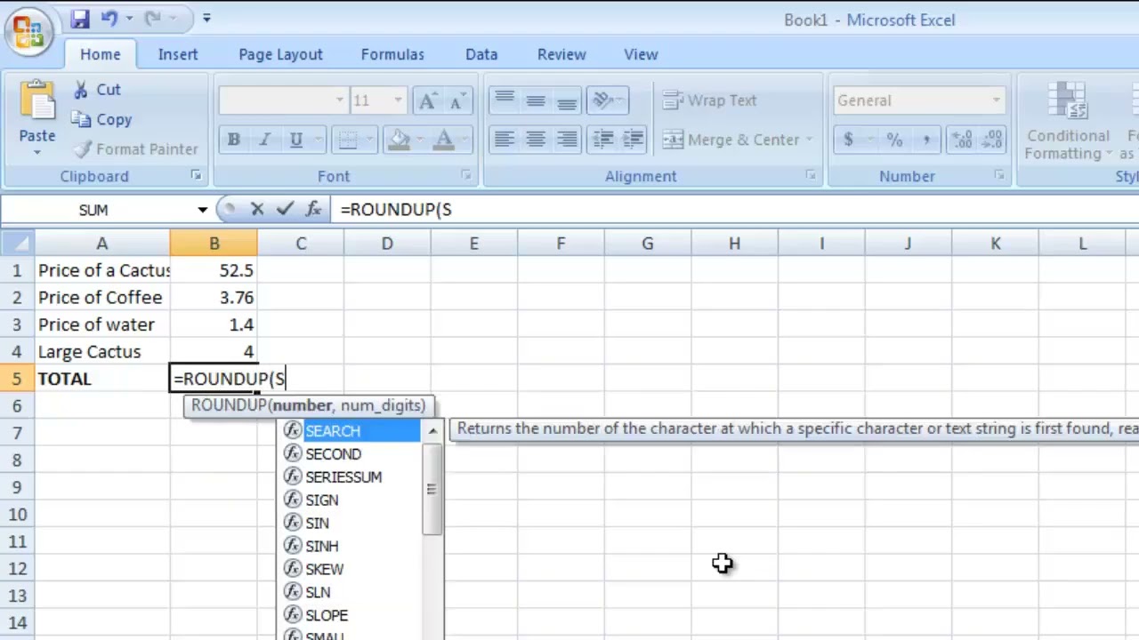 Make Excel Formulas Round Up Automatically Using the ROUNDUP Function Effectively