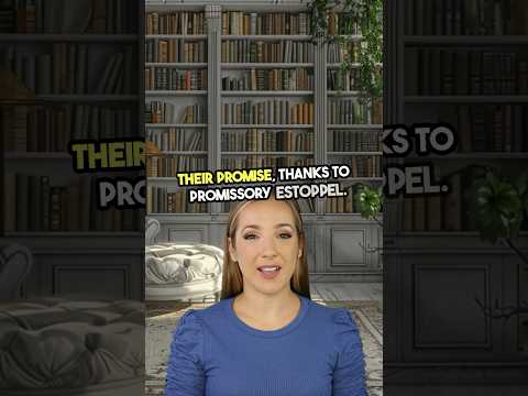 Promissory Estoppel in Contract Law—perfectly simplified for your Bar Exam prep! ✨📚 #BarExamReady