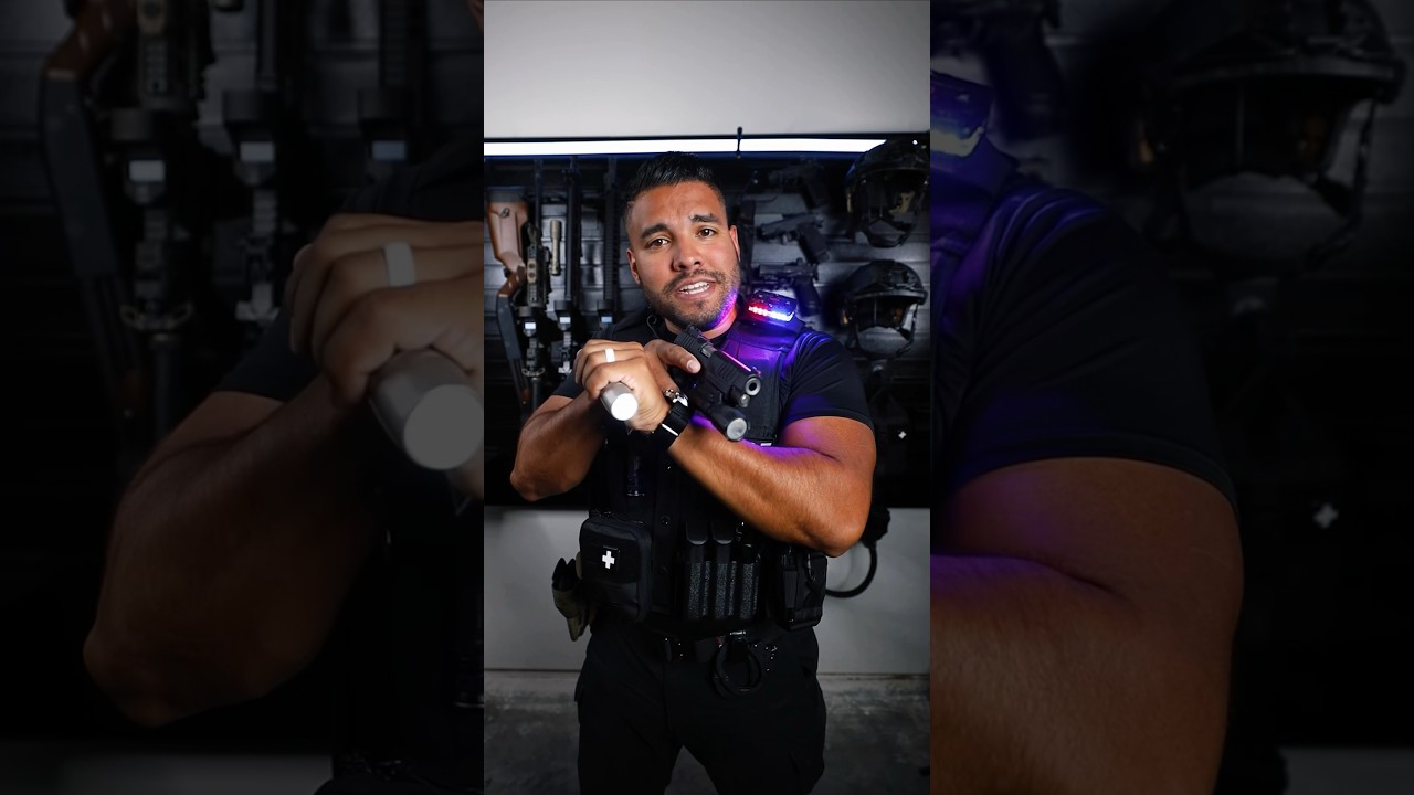 Police Officer Shows You To Hold A Gun & Light At The Same Time