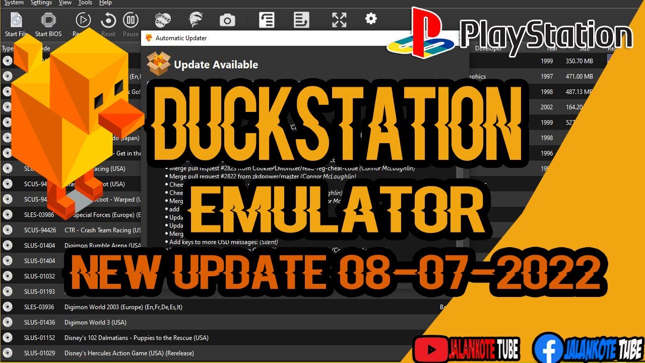 NEW UPDATE DUCKSTATION EMULATOR FOR PSX 08-07-2022