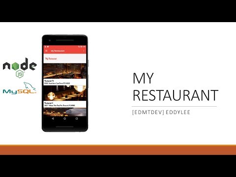 Learn Android Development Tutorial My Restaurant Part 2b Create REST API Backend with MySQL ...