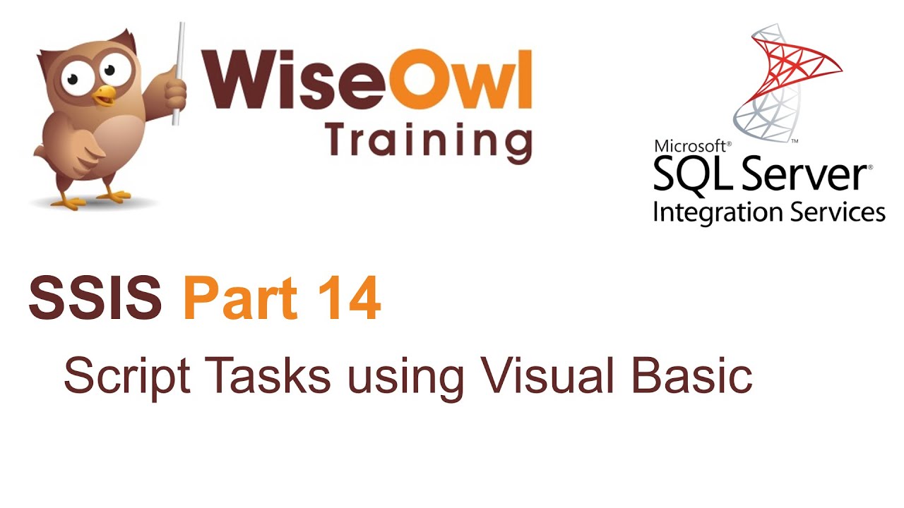 SQL Server Integration Services (SSIS) Part 14 - Script Tasks using Visual Basic