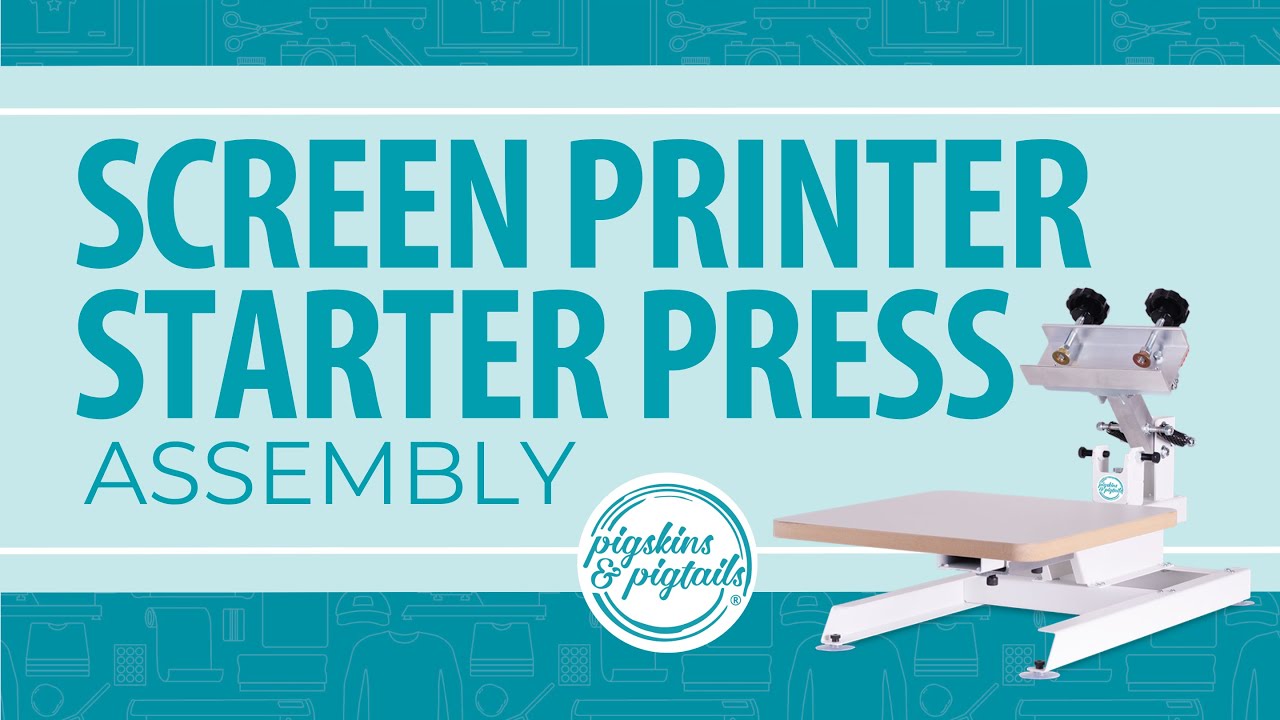 Pigskins & Pigtails Screen Printer Starter Press Assembly