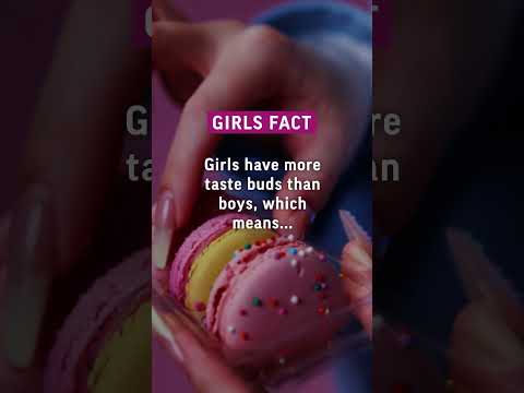 Girls have more taste buds than boys, which meansβ¦π₯° #facts #psychology #love #girl #shorts