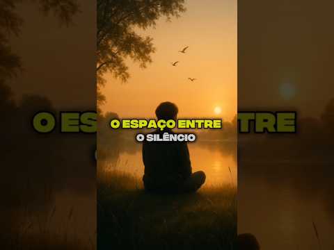 O espaço entre o silêncio! #reflexão #solitude #vibes #calma #paz #pazinterior #deuséfiel #shorts