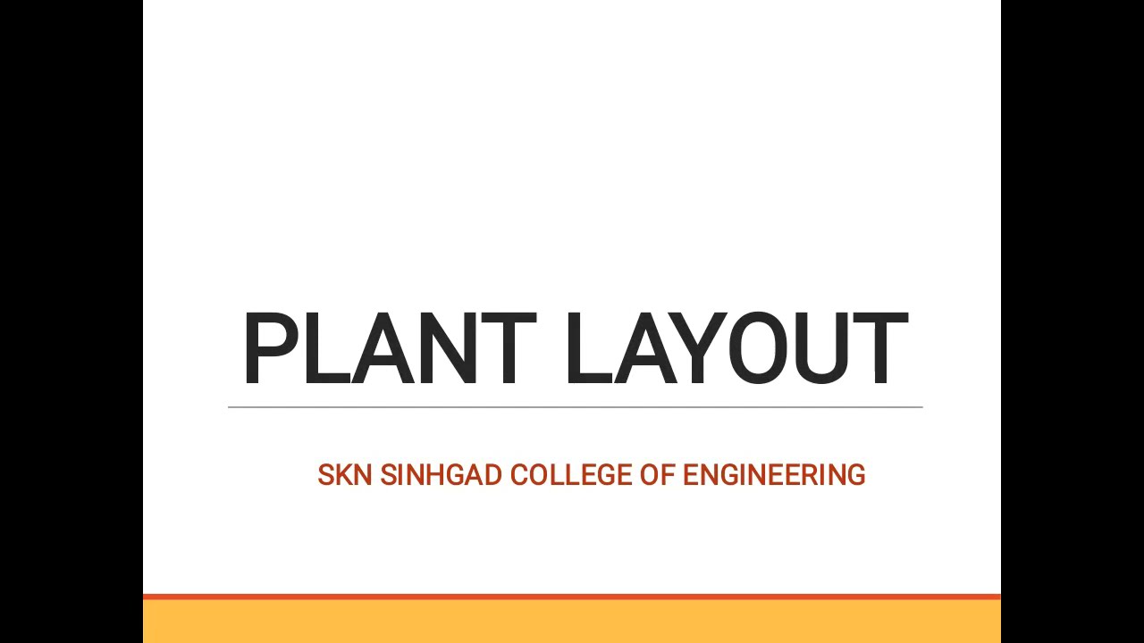 Lecture 2 Facility Location & Plant Layout