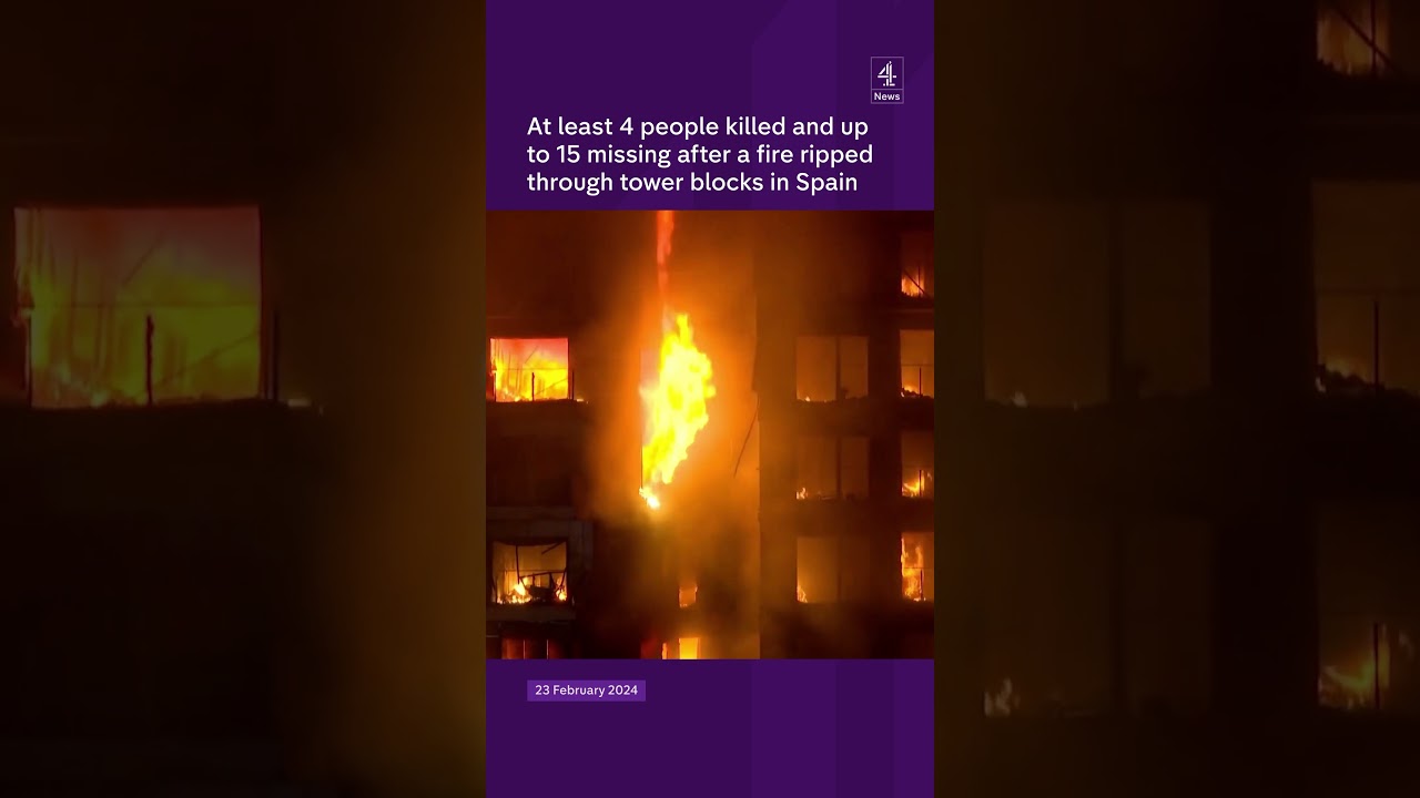 At least 4 killed in Spain tower block fire