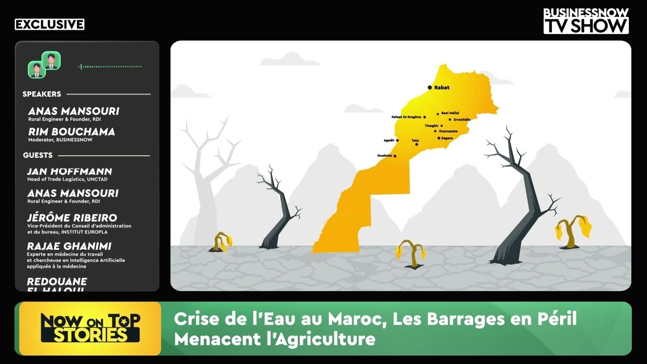 NowOnTopStories - Anas Mansouri : Crise Hydrique au Maroc